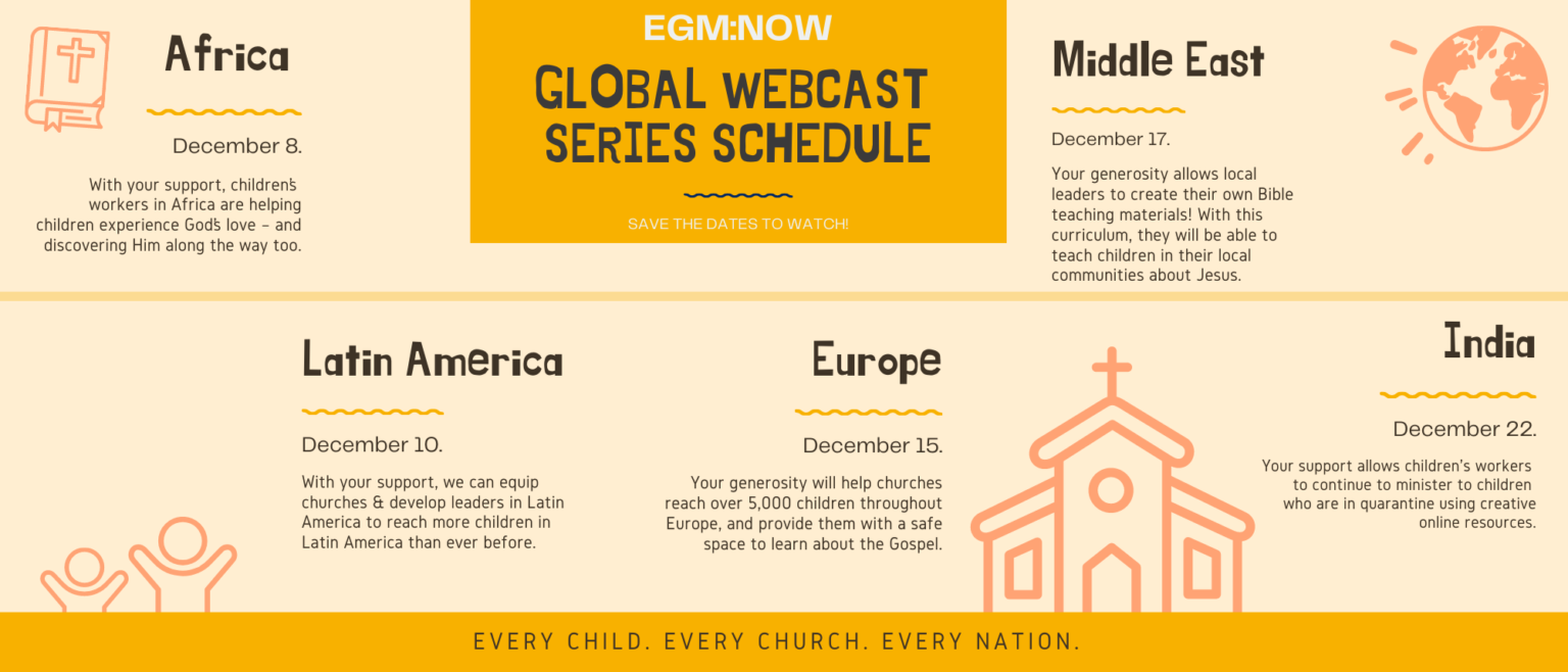 Horizontal Global Webcast Schedule Infographic - Every Generation ...